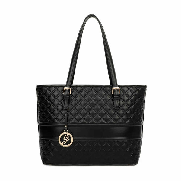 Gallantry™ Large Quilted Tote Handbag With Chain Bangle | Gallantry Shop